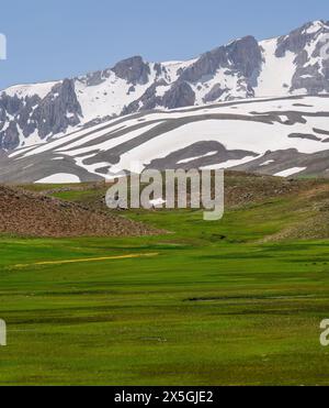 Views of high plateaus and snow-capped mountains. Antalya Turkey Stock ...