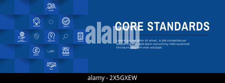 Core Standards Web Header Banner Icons - Mission Vision Values and ...