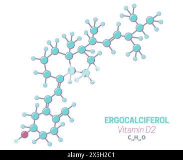 Ergocalciferol D2 Vitamin Molecule Stock Vector Image & Art - Alamy