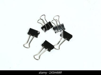 binder clamp isolated on white background Stock Photo - Alamy