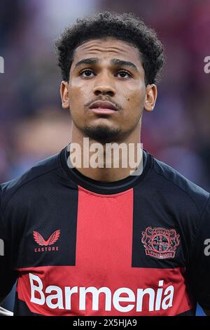 LEVERKUSEN, GERMANY - MAY 09: Amine Adli of Bayer Leverkusen vies with ...