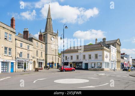 Chippenham Wiltshire England Town Centre properties on the River Avon ...