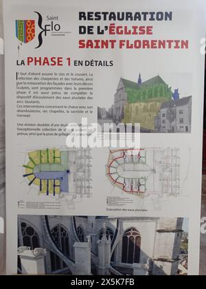 Église Saint Florentin,Yonne,France Stock Photo - Alamy