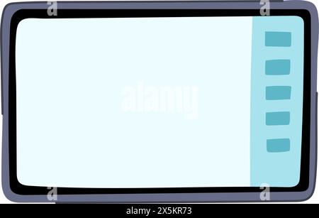 board interactive smartboard cartoon vector illustration Stock Vector ...