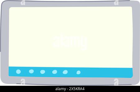 modern interactive smartboard cartoon vector illustration Stock Vector ...