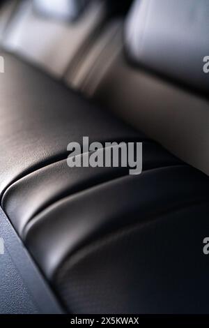 Detailed View of Tesla Cybertruck Luxurious Back Seats Stock Photo - Alamy