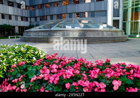 USA, Minnesota, Rochester. Mayo Clinic, Plummer Building, relief ...