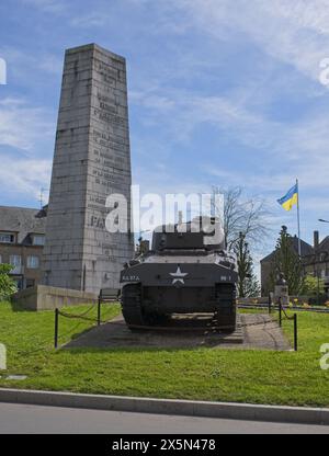 Avranches, France - Apr 13, 2024: General Patton square, Avranches ...