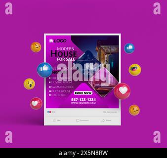 Tending social media post design Stock Vector Image & Art - Alamy