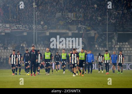 Ascoli Calcio 1898 FC players celebrate the winning after the Serie C ...