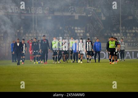 Ascoli Calcio 1898 FC players celebrate the winning after the Serie C ...