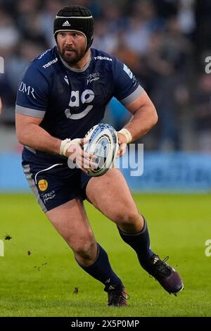 Sale Sharks prop Bevan Rodd arrives at the stadium before the Gallagher ...