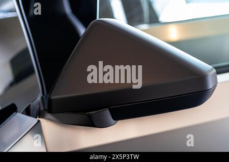 Detailed Close-Up of Tesla Cybertruck Exterior Angle Stock Photo - Alamy