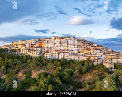 Aerial view of Rotondella, one of the most beautiful villages in Italy ...