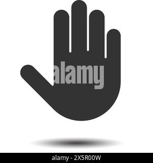 Cursor stop element icon. Simple illustration of cursor stop element ...