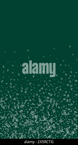 Scattered numbers. White chalk digits flying chaotic. Back to school ...