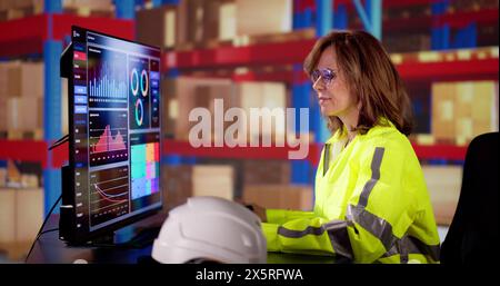 Warehouse Inventory Management KPI Dashboard. Analysts Looking At ...