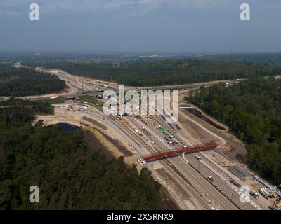 Engineering works taking place at the A3 Wisley interchange at Junction ...