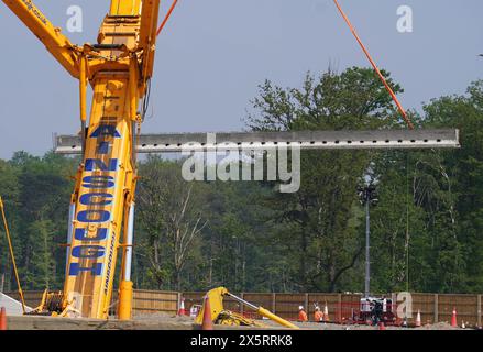 Engineering work taking place at the A3 Wisley interchange at Junction ...