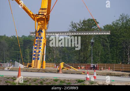 Engineering work taking place at the A3 Wisley interchange at Junction ...
