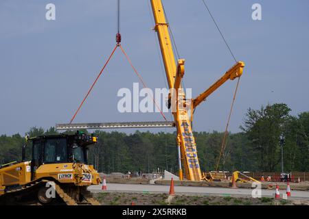 Engineering work taking place at the A3 Wisley interchange at Junction ...