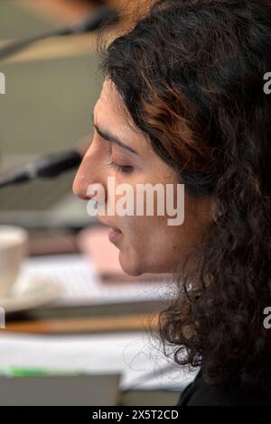 Nilab Ahmadi At The Public Meeting At The Raadszaal Building Amsterdam ...