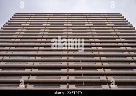 Calgary, Alberta - May 4, 2024: Exterior facade of a brutalist style ...