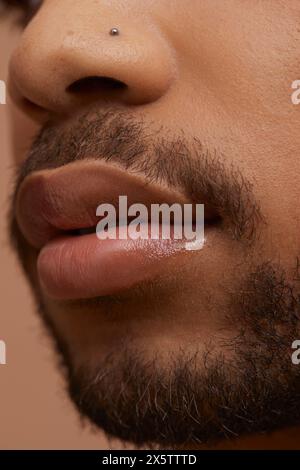 Close up of a man's lips Stock Photo - Alamy