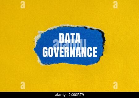 Data governance words written on wooden blocks with red background ...