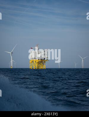 Offshore substation, North sea, Netherlands Stock Photo - Alamy
