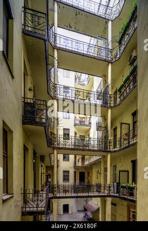 Budapest, Palatinus-Häuser Honvéd utca 16 und 18, Emil Vidor 1912 ...