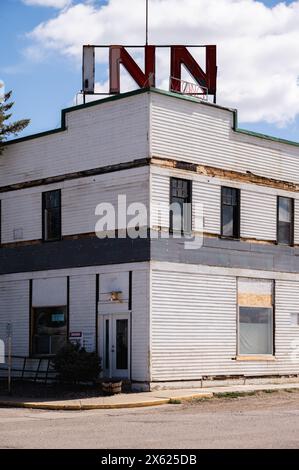Champion, Alberta - April, 28. 2024: Abandoned gas station in the ...