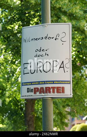 Die Partei GER, Berlin, 20240507, WAHLPLAKAT, die Partei *** The party ...