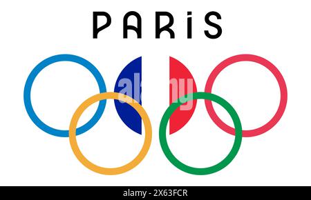 Summer Olympics Games Paris 2024 Banner. Vector illustration isolated ...