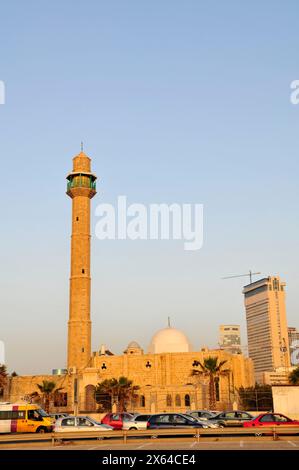 The Hassan Bek Mosque during sunset. Tel-Aviv, Israel Stock Photo - Alamy