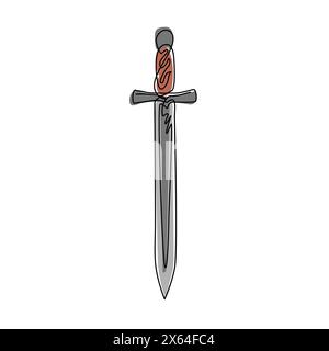 classic realistic medieval european sword broadsword icon symbol vector ...