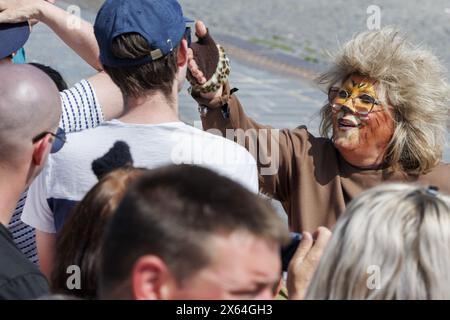 Ieper, Belgium. 12th May, 2024. This picture shows the Kattenstoet cat ...