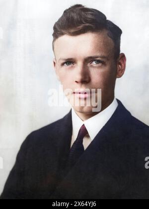Portrait of CHARLES LINDBERGH, 1920s Stock Photo - Alamy