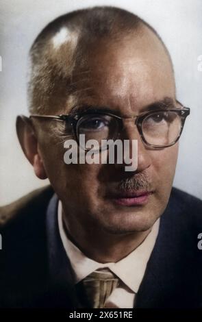 Karl Ziegler, German Nobel Laureate for Chemistry (1963). The picture ...