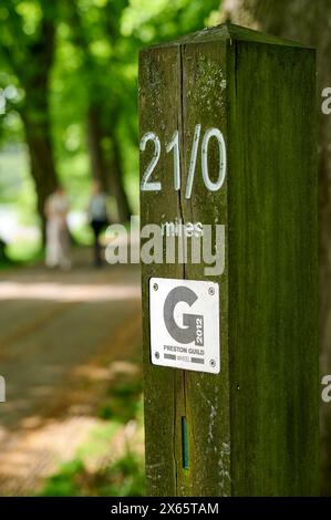 Starting post to the 21 mile Guild Wheel cycle route around Preston ...