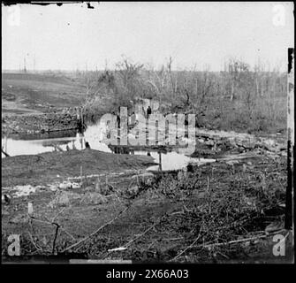 Cub Run, Va. View with destroyed bridge Stock Photo - Alamy