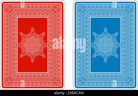 Card Backs Pattern from Deck of Playing Cards Stock Vector Image & Art ...