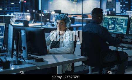creative team working on user interface at office Stock Photo - Alamy