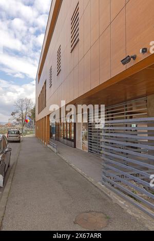 Drobeta Turnu Severin, Romania - March 15, 2024: Direction Arrows Pole ...