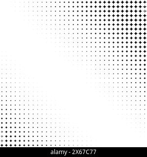 Star fade pattern. Faded halftone black spark isolated on white ...