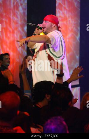 Milan Italy 17/02/2005 : The singer G-Max of the Flaminio Maphia ...
