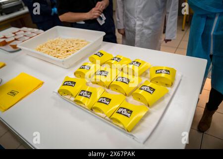 Matougues, France. 13th May, 2024. Inside illustration of the McCain ...