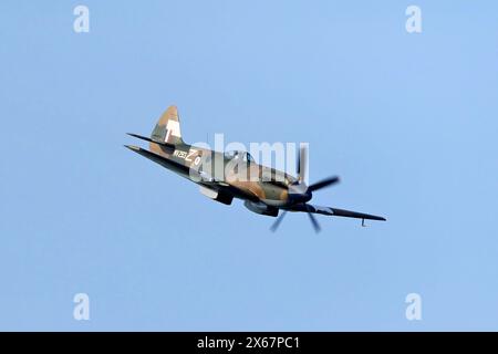 Spitfire FR Mk. XIVe MV293 displays at the Best of British Air Show ...
