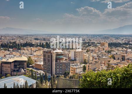 Aerial view of Shiraz city in the Fars Province of Iran Stock Photo - Alamy