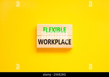 Flexible workplace symbol. Concept words Flexible workplace on ...